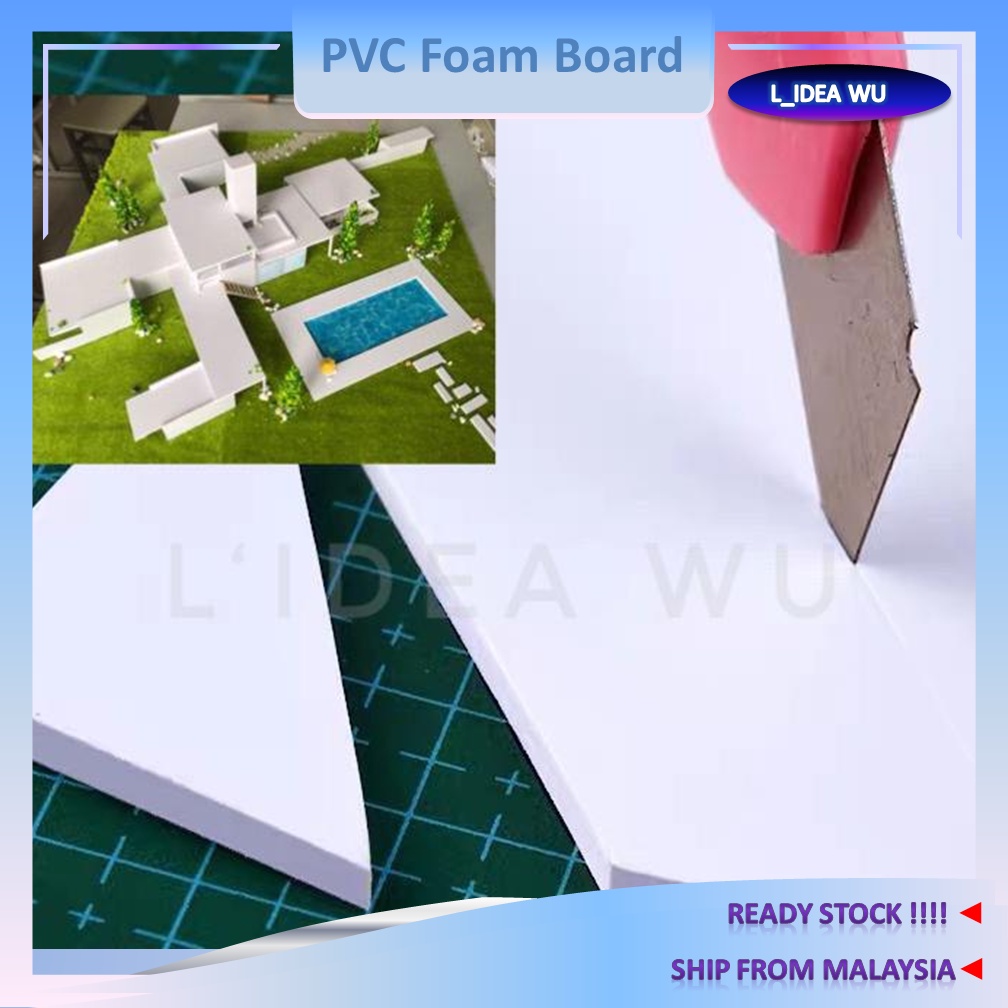 A6 A5 A4 A3 White PVC Foam Board 3mm/5mm PVC Board Waterproof PVC Modelling Board Replace Wood ...