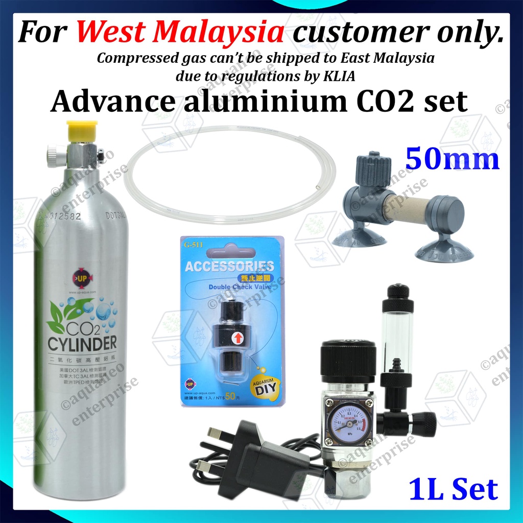 Planted Aquarium Aluminium Pro CO2 Set 1L | Shopee Malaysia