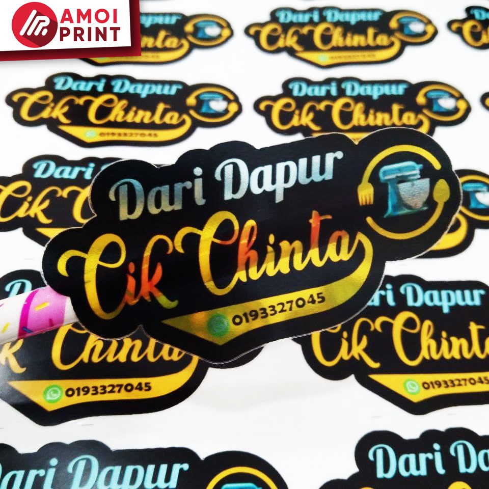 [ 100 PCS ] TRANSPARENT STICKER PRODUCT / STICKER LABEL MURAH [ WATER ...