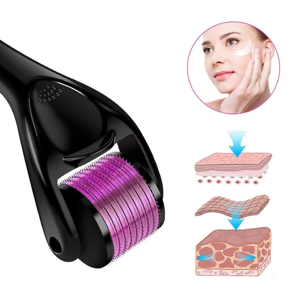 Micro Needle 540 Derma Roller Titanium Hair Regrowth Skincare Product Absorption | Shopee Malaysia