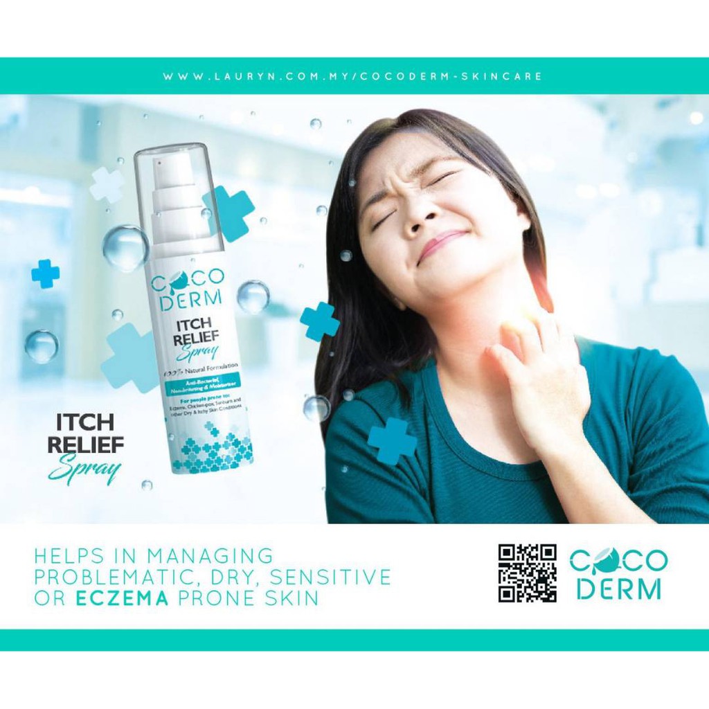Cocoderm Itch Relief Spray (60 mL) | Shopee Malaysia