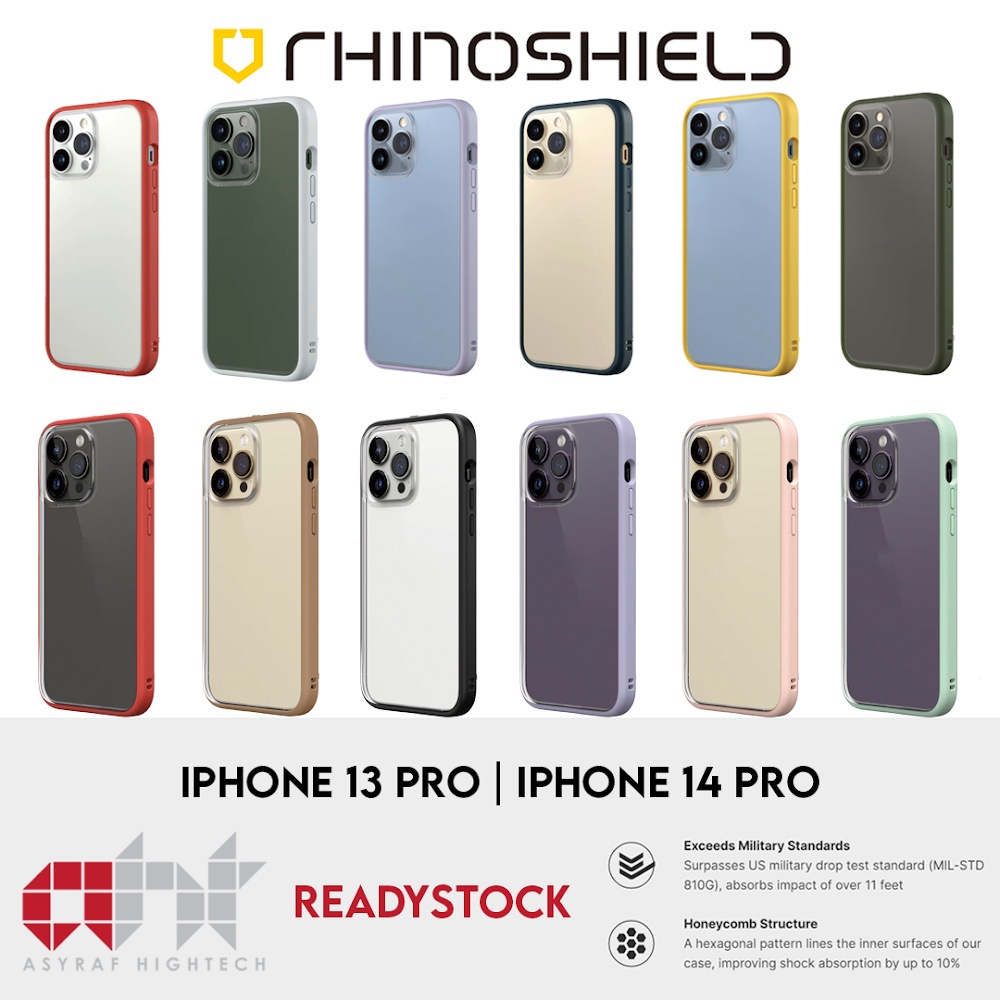 RhinoShield MOD NX™ For iP 15/14/13 Pro with Frame, Rim, Button Set and ...