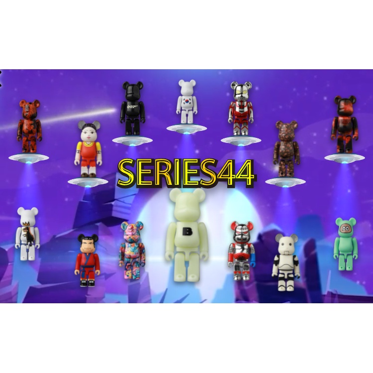 OFFICIAL MEDICOM TOY BEARBRICK SERIES 44 Artist Flag Hero SF Secret ...
