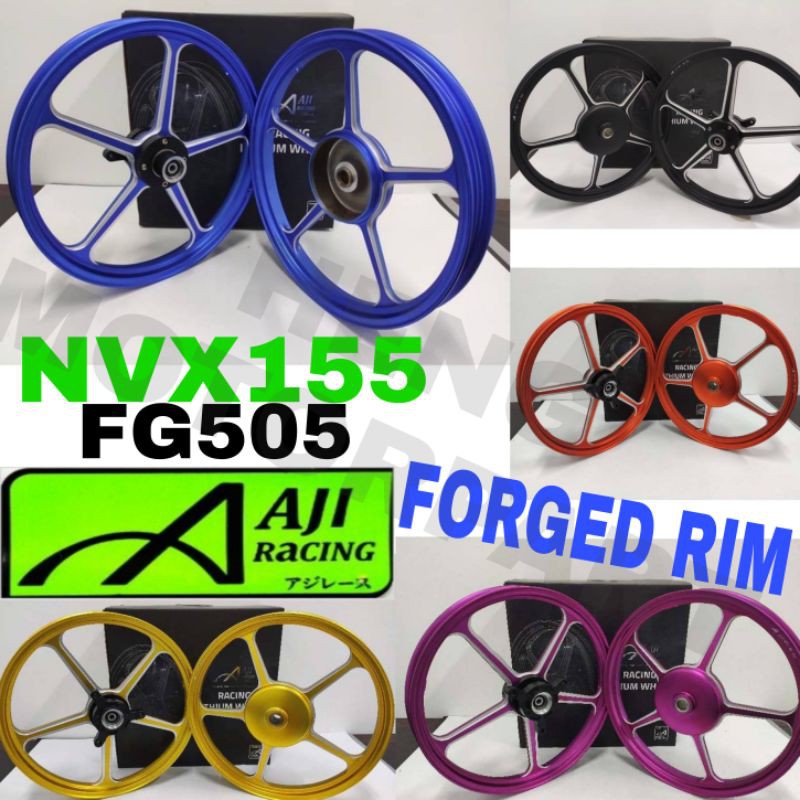 100% AJI NVX155 FG505 SPORT RIM AJI RACING FG505 FORGED RIM NVX 155 PURPLE/BLUE/ORANGE/BLACK ...