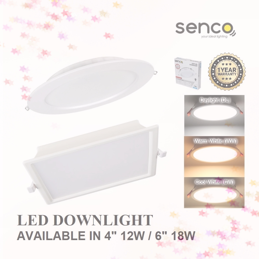 Senco SC73 Energy Saving LED Down Light / Lampu Siling (Daylight ...