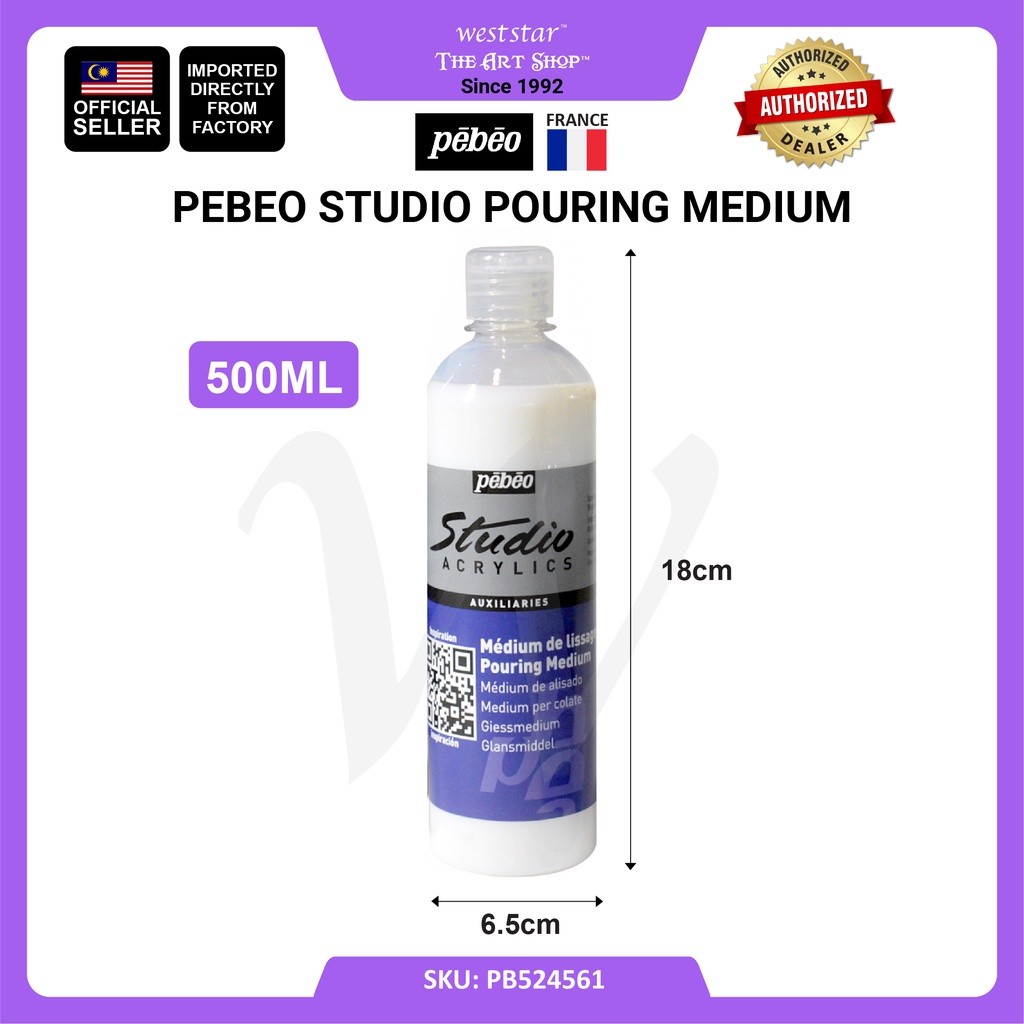 PEBEO Acrylic Pouring Medium 250ml, 500ml, 1L | Acrylic Medium For ...