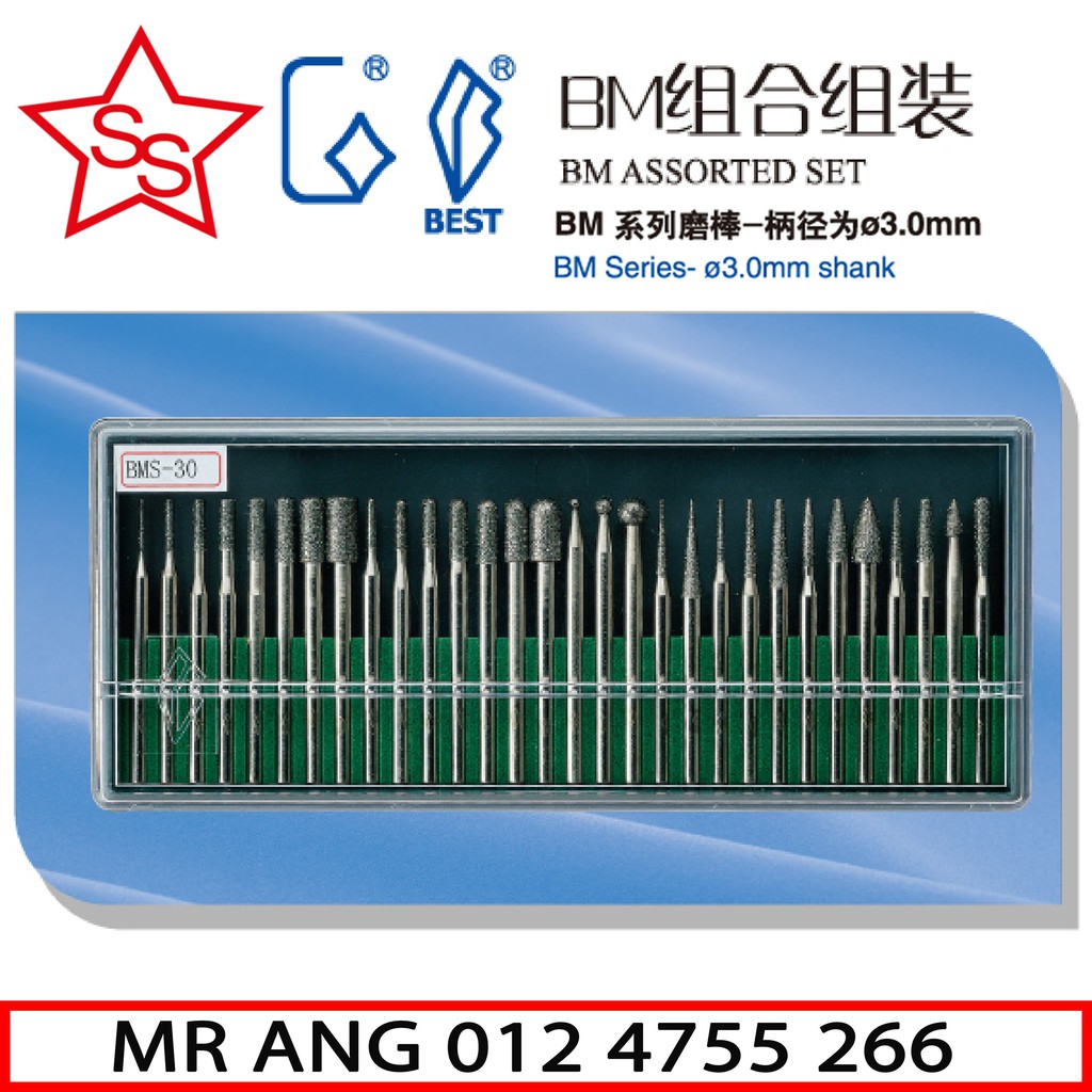BEST BMS-30 DIAMOND MOUNTED POINT SET 30PCS | Shopee Malaysia
