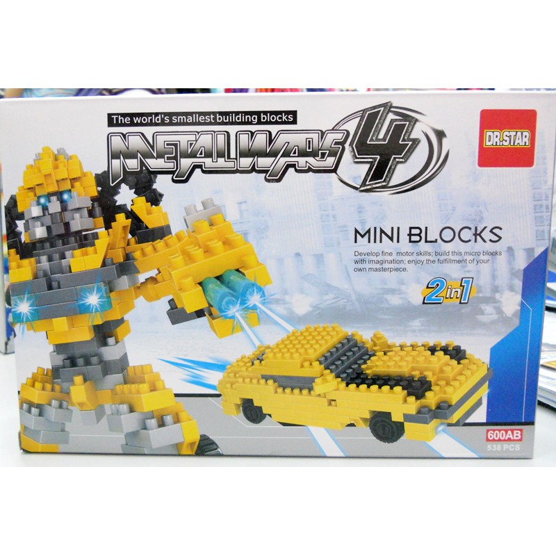 BUILD YOUR TRANSFORMER ROBOT USING MINI BLOCKS! | Shopee Malaysia