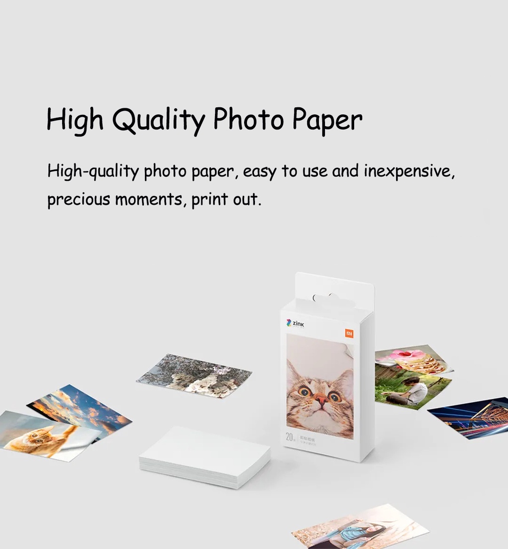 Xiaomi Portable Pocket Photo Printer Sticky Paper (3") | Shopee Malaysia