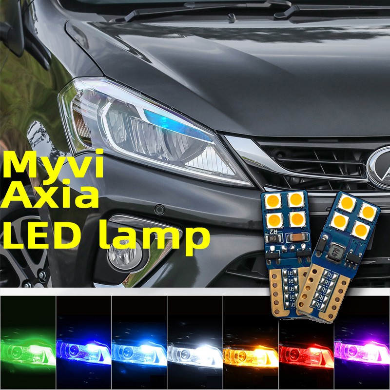 2pcs Myvi lamp LED Axia lamp lighrt T10 led bulb super bright w5w ...