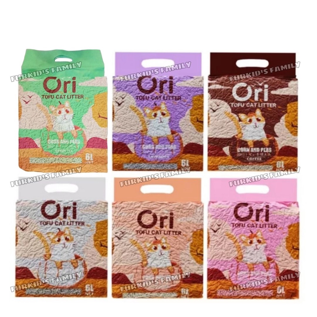 Ori Cat Tofu Litter Natural Soya Litter Pasir Kucing Tofu (6L / 2.2kg ...