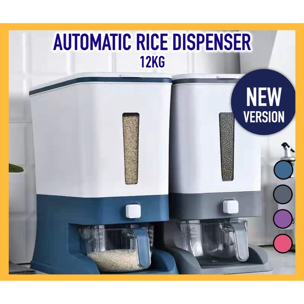 12KG AUTOMATIC RICE DISPENSER WITH CUP SMART RICE DISPENSER RICE ...