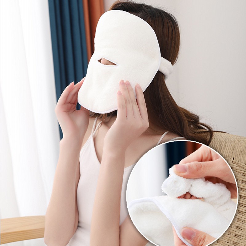 25*25cm Hot & Cold Face Towel / Beauty Salon Hot & Cold Mask / Coral ...