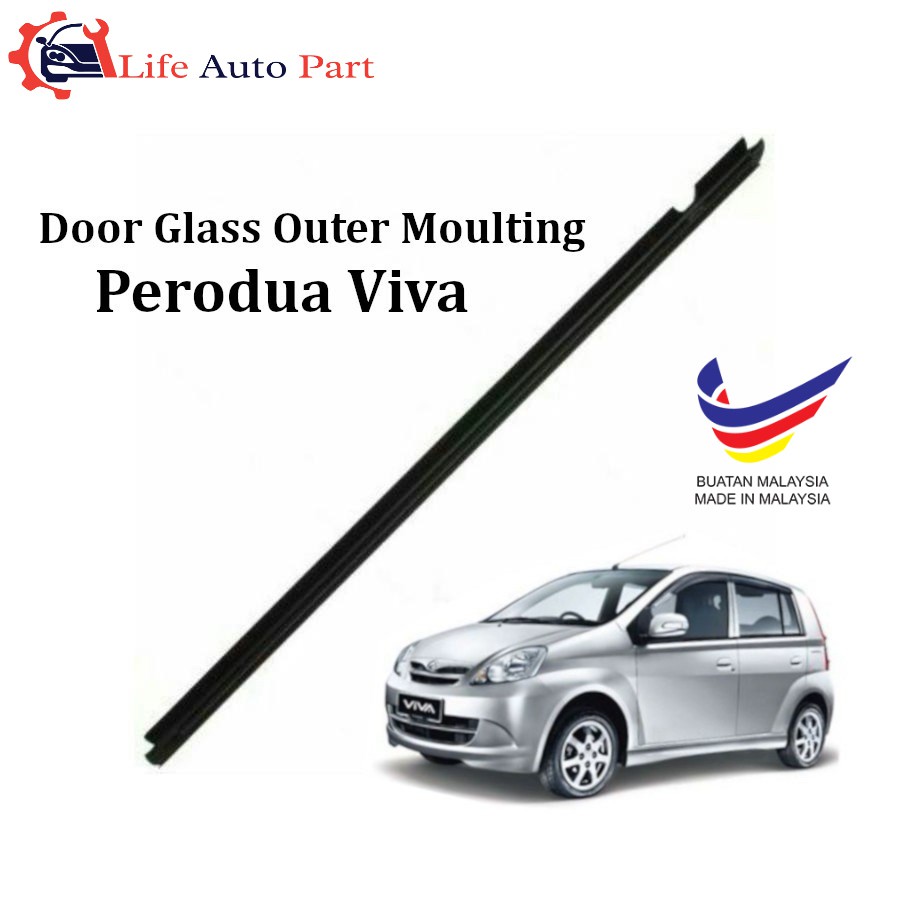 Perodua Viva Door Glass Moulding Getah Luar Cermin - Butan Malaysia ...