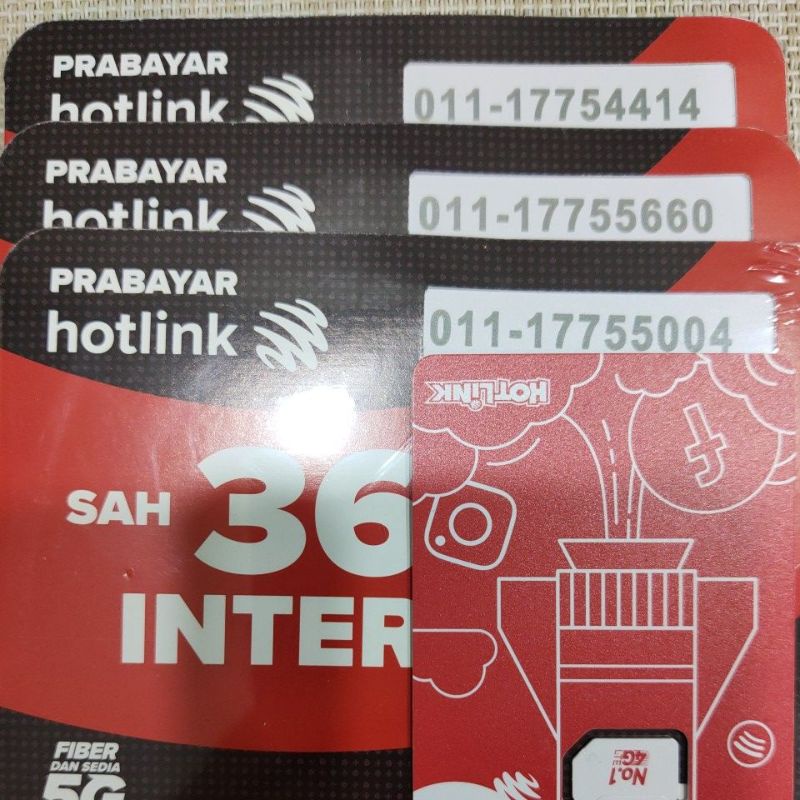 hotLink new prepaid sim pack vip number/nice number | Shopee Malaysia