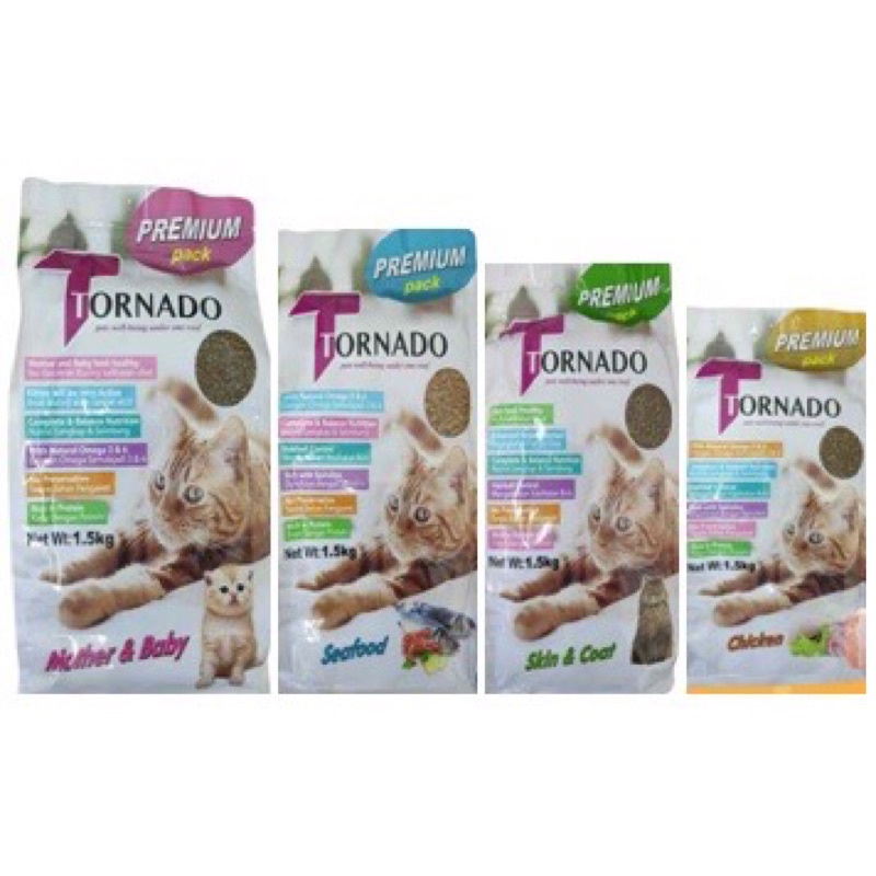 Tornado Cat Food 1.5kg/ Repack Sesuai untuk semua jenis kucing | Shopee Malaysia