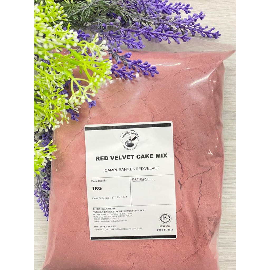 READY STOCK~Red Velvet Cake Mix/Tepung Red Velvet Premix 1KG/500G ...