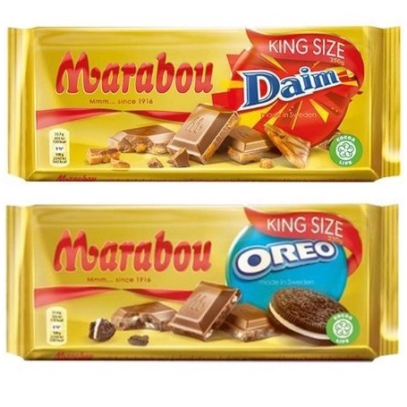 Marabou Daim 250gm + Marabou Oreo 220gm | Shopee Malaysia