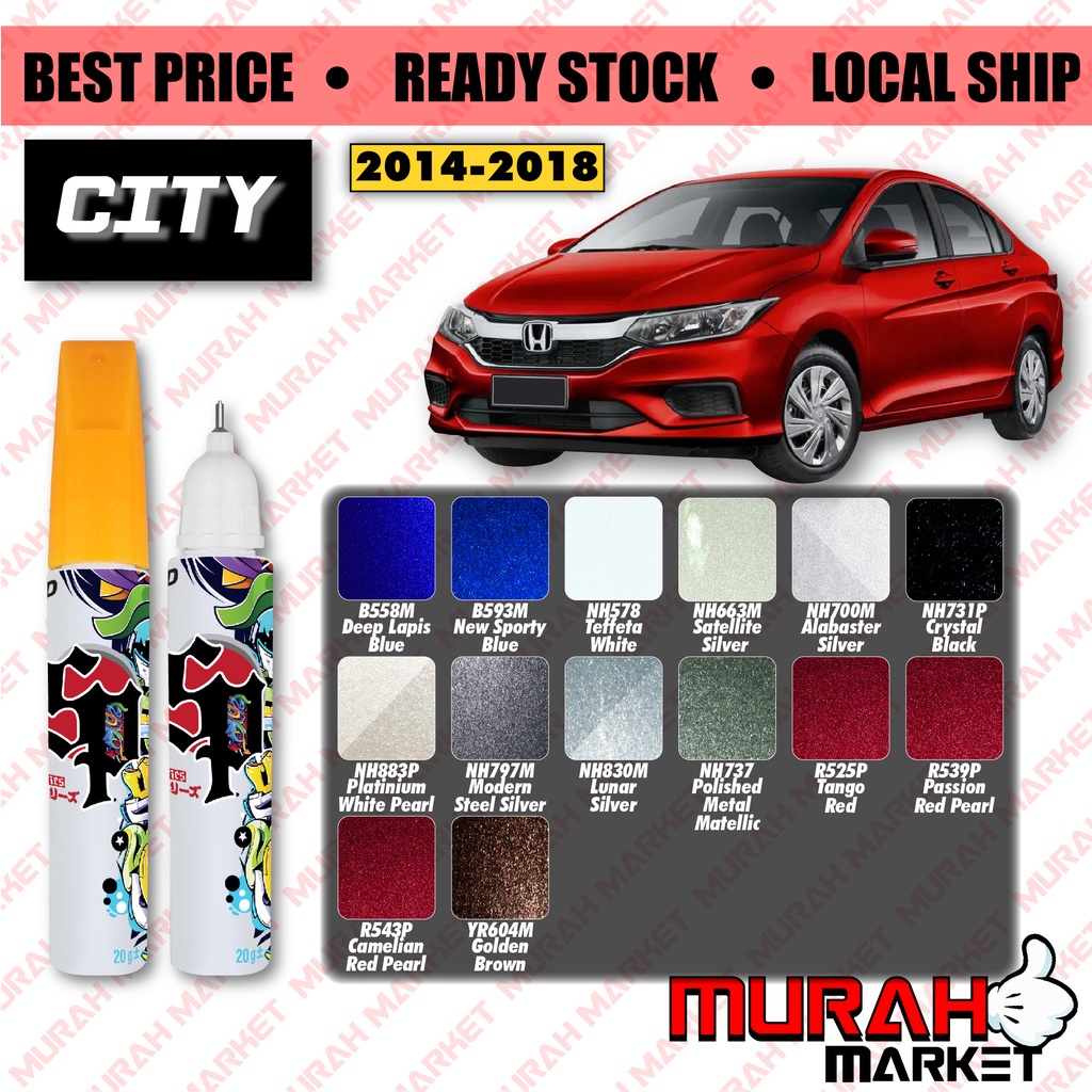 Touch Up Pen HONDA CITY 2014-2018 Original Stock Color 🎨 Pen & Brush ...