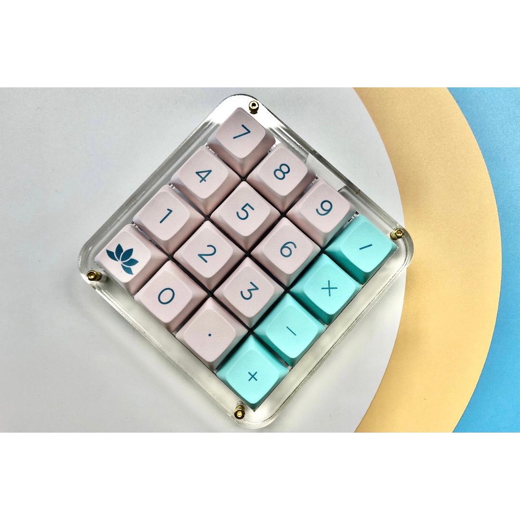 16 keys numpad stacked acrylic rgb per key underglow qmk/via | Shopee ...