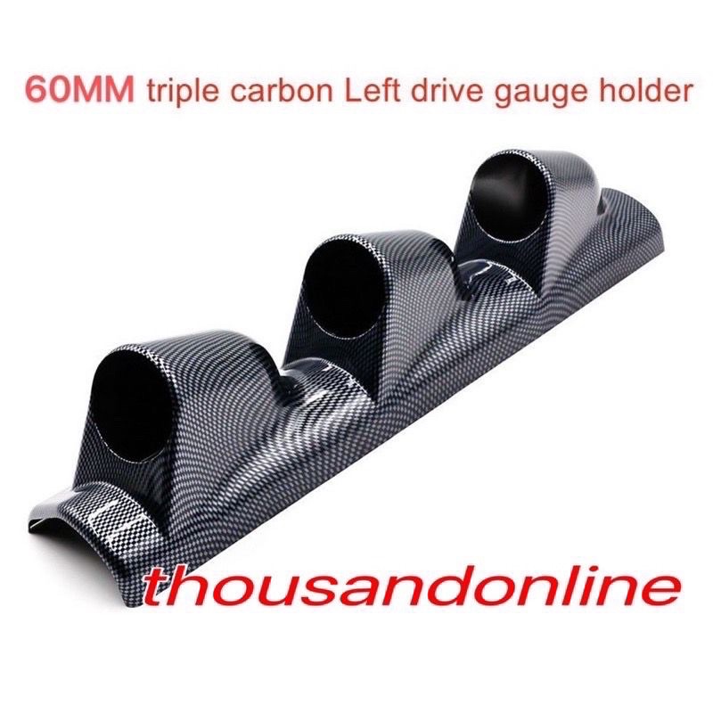 DASHBOARD SINGLE / 2 IN 1 / 3 IN 1 METER GAUGE PILLAR 60MM MOUNT POD ...