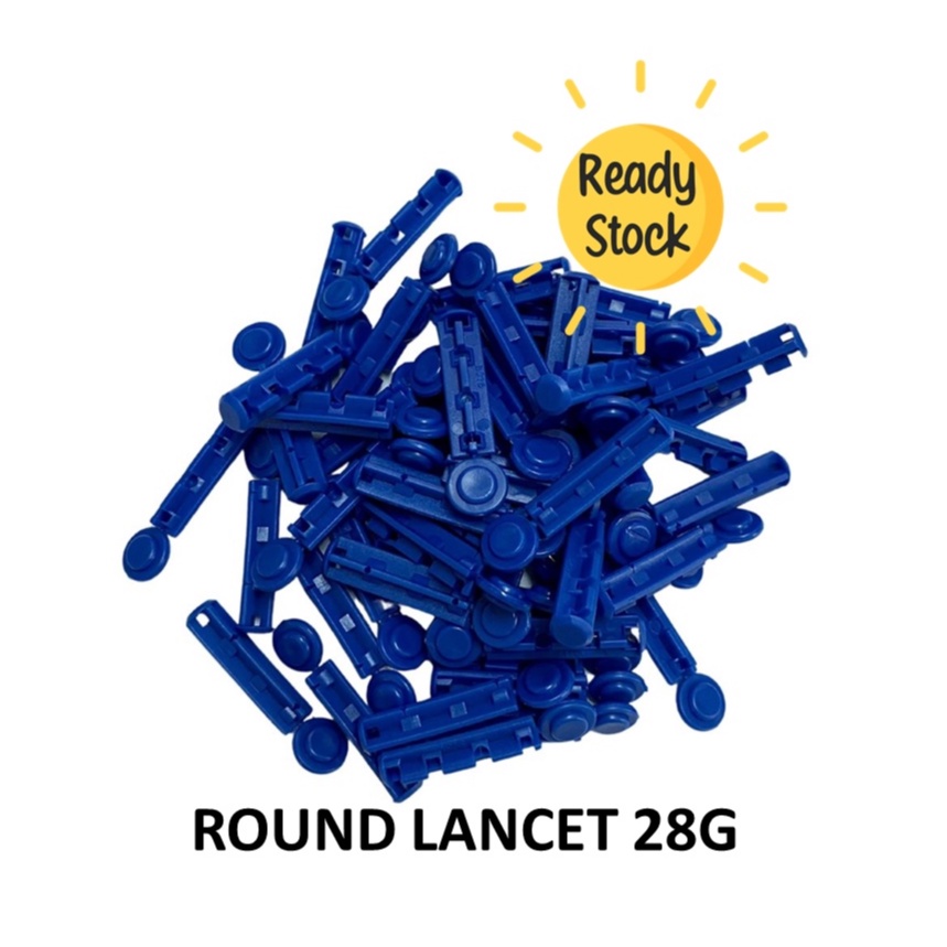 Round Sterile Blood Lancet 28G (10's/25's/50's/100's) ***Exp: 06/2026 ...