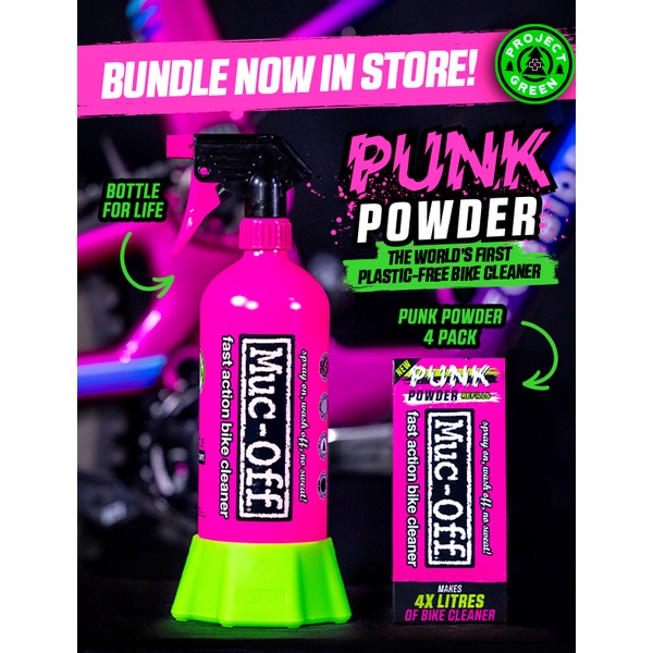 MUC OFF Bottle For Life Bundle Punk Powder Set 4 Liter bike cleaner ...