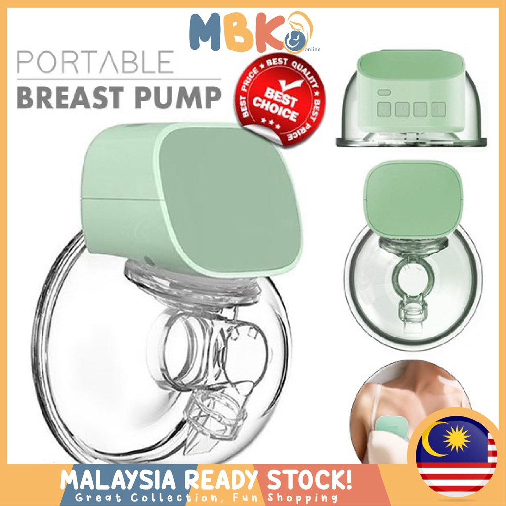 Portable Wearable Breast Pump Milk Extractor Hands-Free Wireless Upgrade USB Rechargeable Single ...