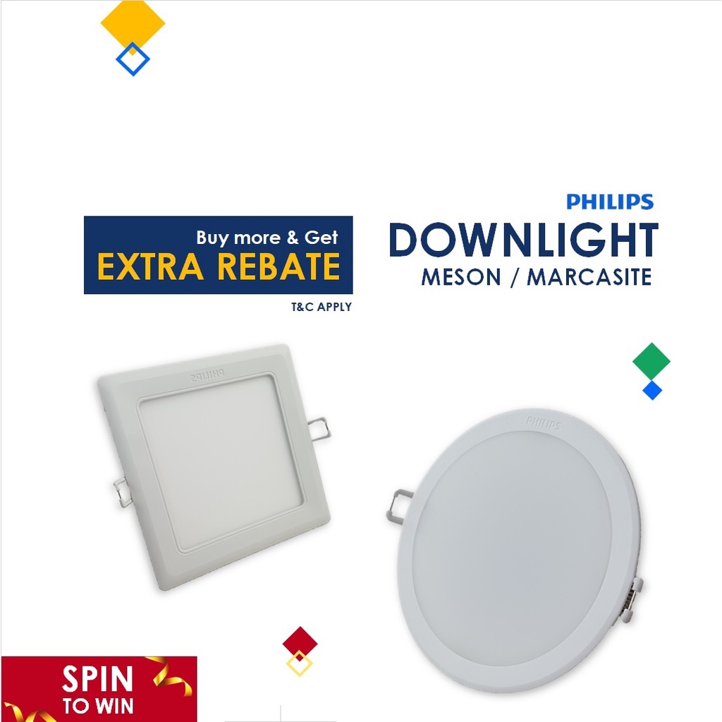Philips Meson LED Downlight 13W / 17W | Shopee Malaysia