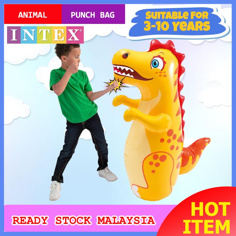 INTEX 44670 Inflatable Animal Toy Children 3D Bop Bag Designs Boxing ...