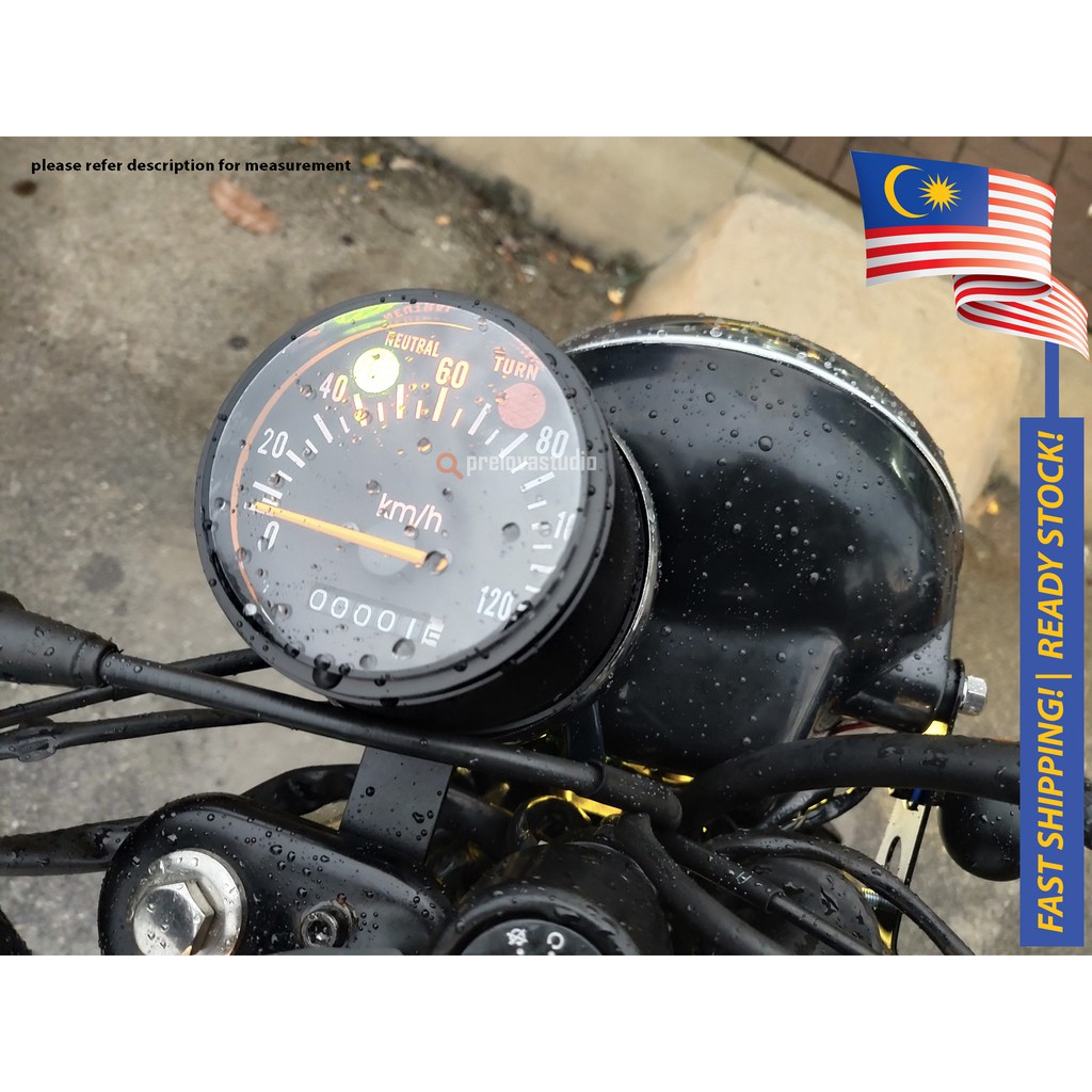Motorcycle Honda CB100 Speedometer Re-pro Custom Universal | Shopee Malaysia