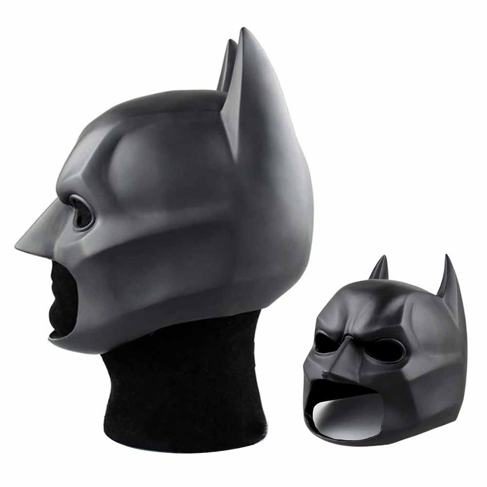 Batman Full Mask With Cowl The Dark Knight Rises Latex Helmet Adult ...