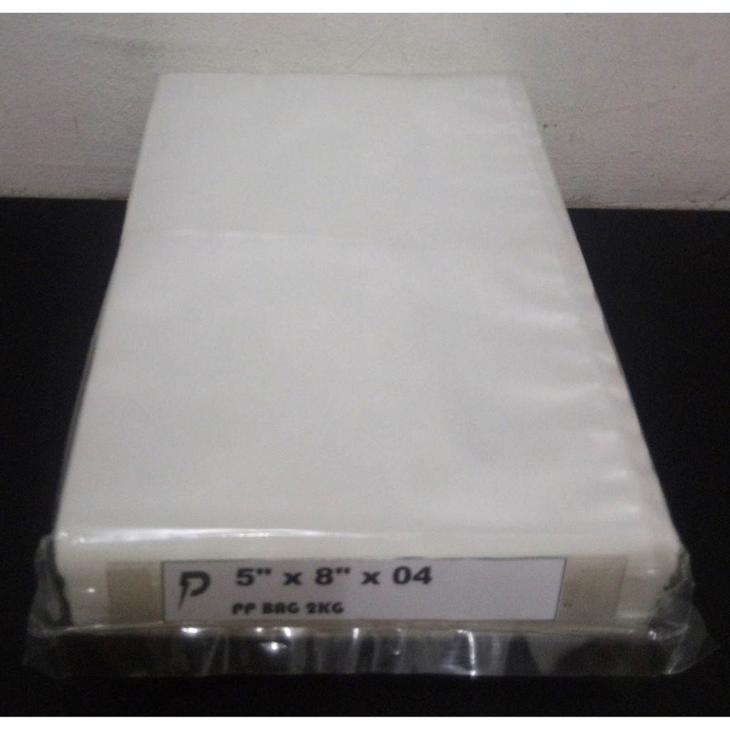 Clear PP Plastic Bag / 5 x 8 inch Clear PP 04 (0.04mm) Plastic Bag ...