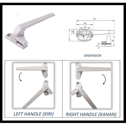 WINDOW HANDLE (Left or Right ) | Shopee Malaysia