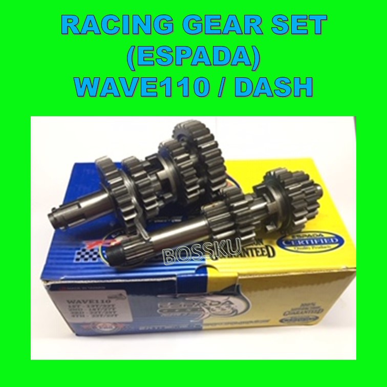 WAVE 110 RACING GEAR BOX SET ESPADA DASH RACING GEAR WAVE110 GEAR BOX ...