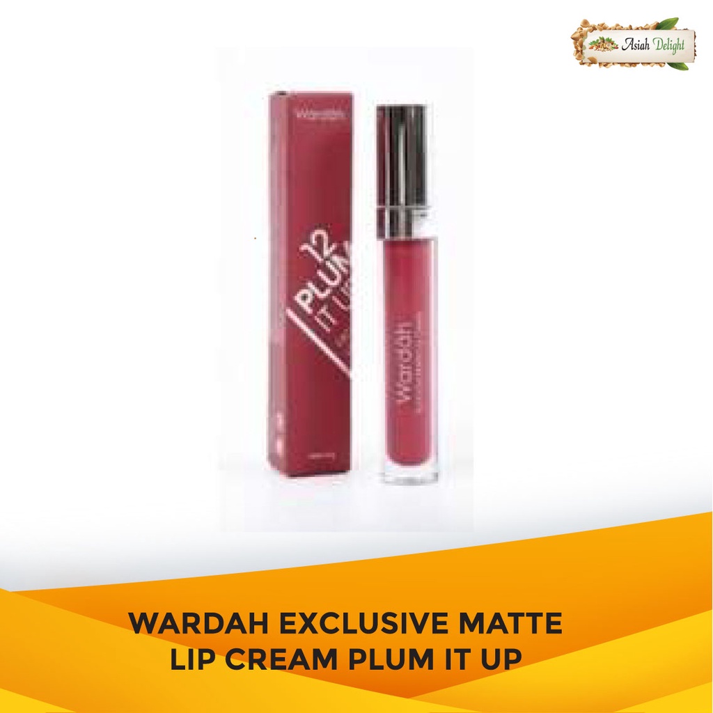 WARDAH Exclusive Matte Lip Cream 12 Plum It Up 1's 4g | Shopee Malaysia
