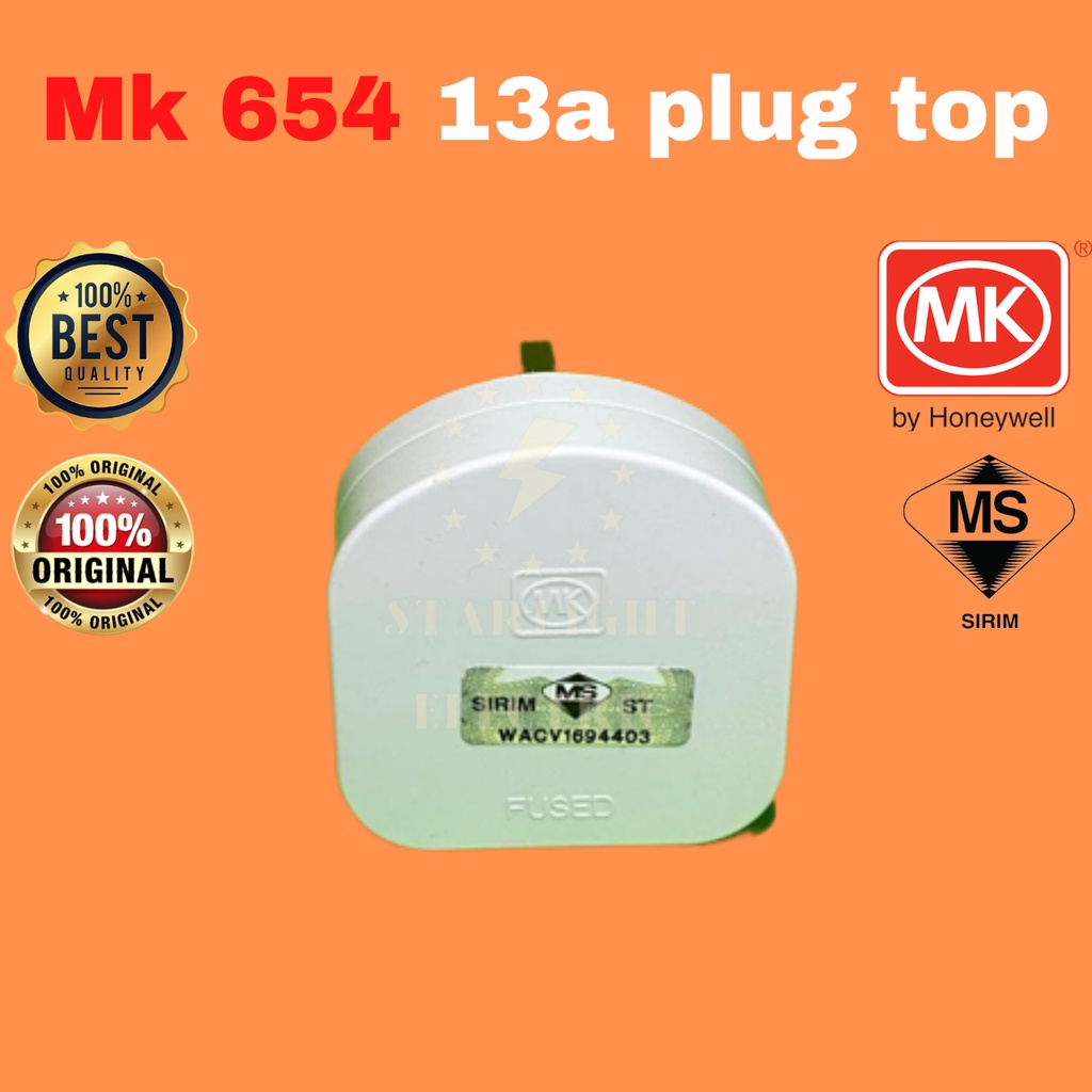 MK 654 13A PLUG TOP 1pcs【READY STOCK】[SIRIM approved] 20pcs/box ...