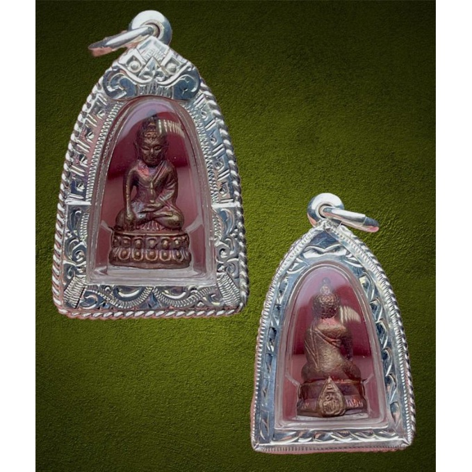 泰国佛牌，牌贴：A8423牌名：药师佛Phra Chaiwat Ner Thong Daeng 师父：Luang Phor Kasem龙婆卡贤 ...