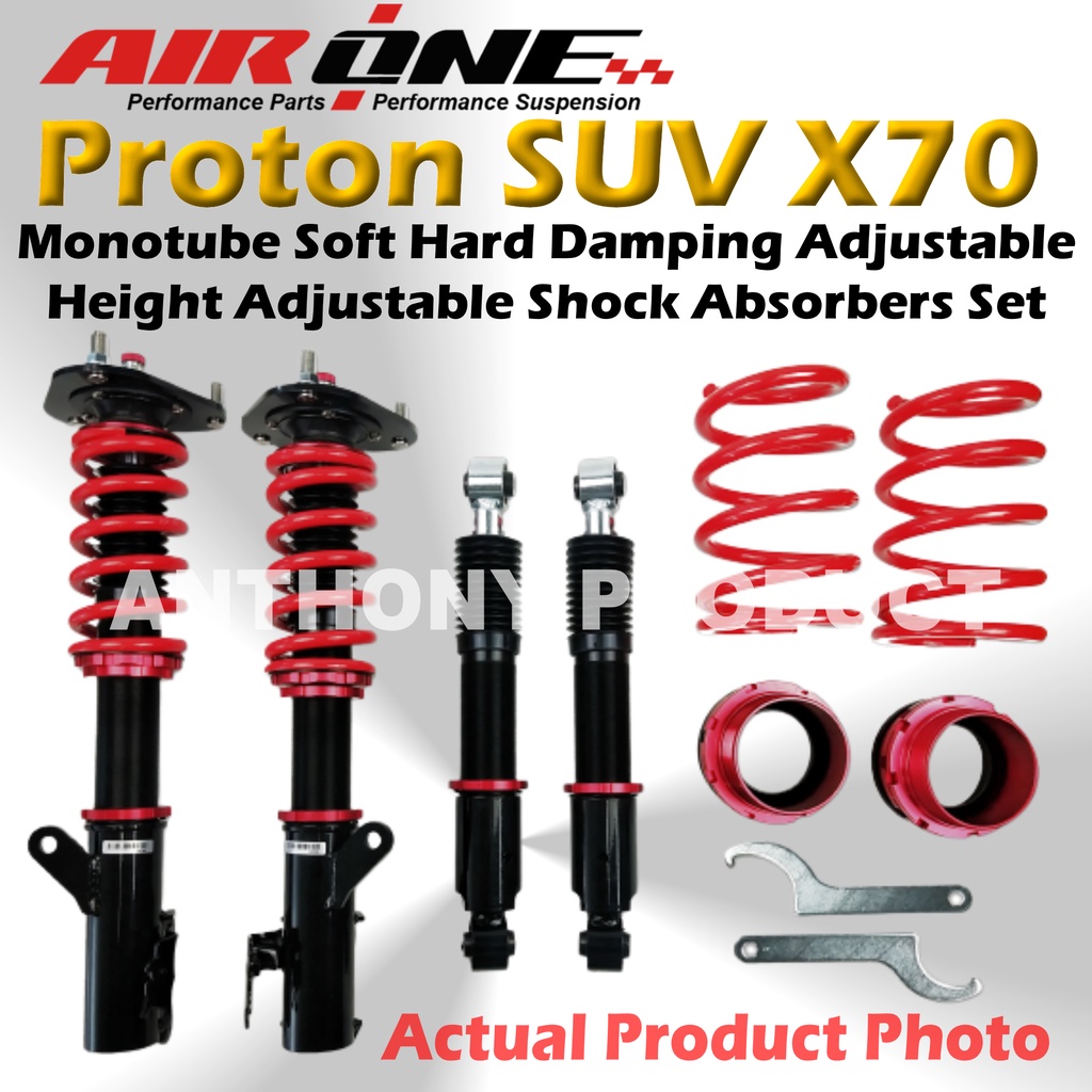 Proton X70 2019-2022 Monotube High Low Soft Hard Adjustable Absorber ...