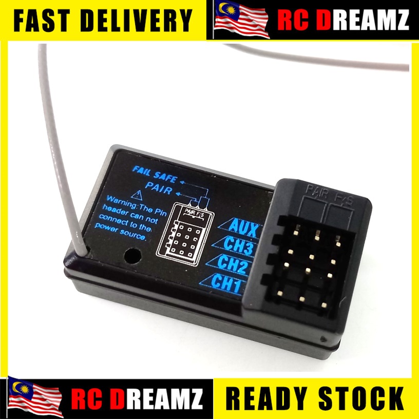 RGT 2.4G Receiver 68179 RX19-L 3 Channel Receiver | Shopee Malaysia