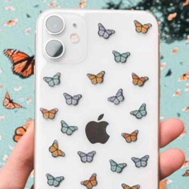 Hp Aesthetic Butterfly Deco Transparent Sticker | Shopee Malaysia