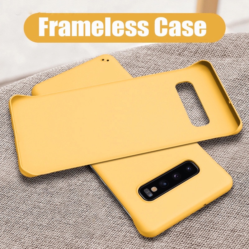 Luxury Thin Hard PC Frameless Case For Samsung Galaxy S20 Ultra S10 S9 Plus Shockproof Solid ...