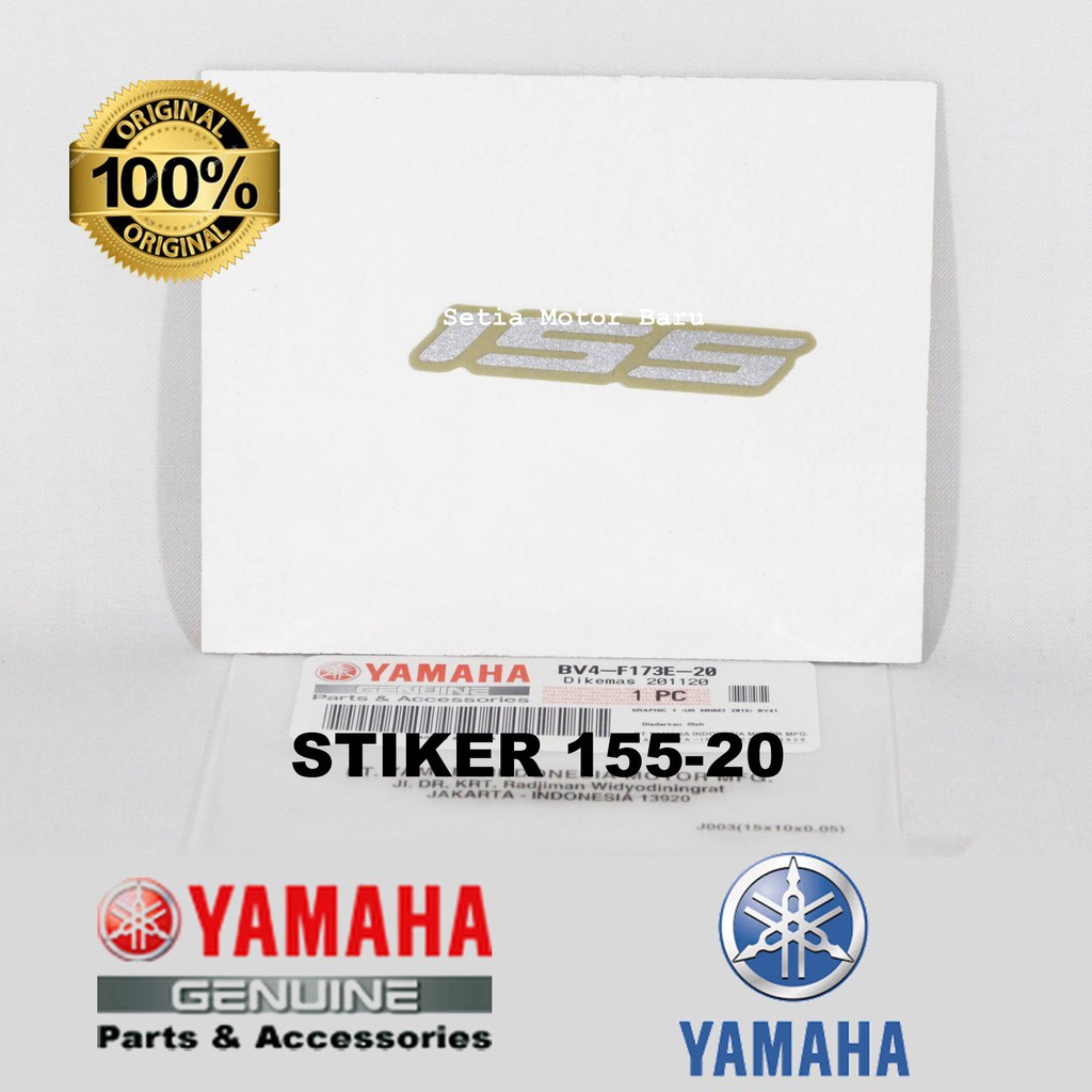Sticker 155 2DP/20 Nmax N Max Old Body Gray Doff Original Yamaha ...