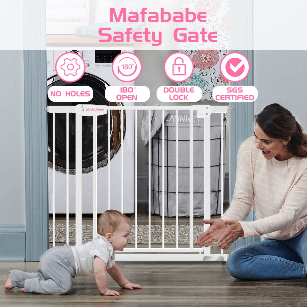 Mafababe👶Baby Safety Gate Pagar Baby Safety Gate Door Pagar Bayi Baby ...