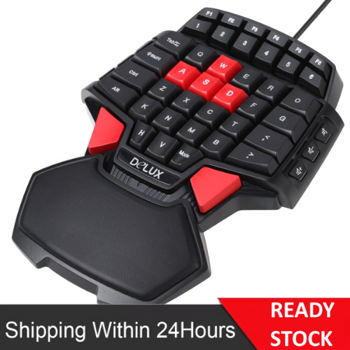 🌟READY STOCK🌟 Double Space Key LED Backlit One Single Hand USB Wired ...