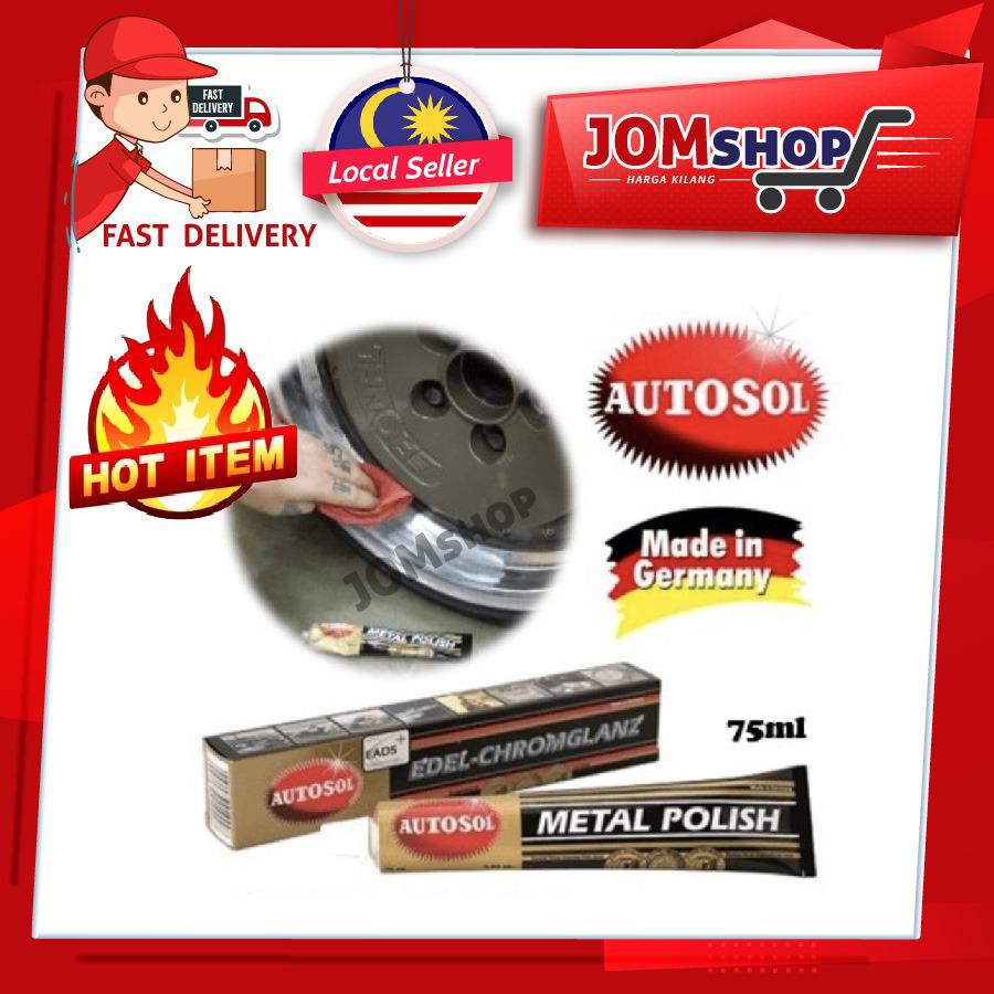 AUTOSOL Metal Polish Rust Remover Chrome Cleaner / Stainless Steel ...