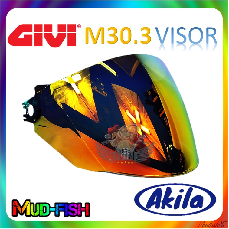 GIVI M30.3 / M11 / M303 REVO BLUE | GOLD | PURPLE | RED | RAINBOW ...