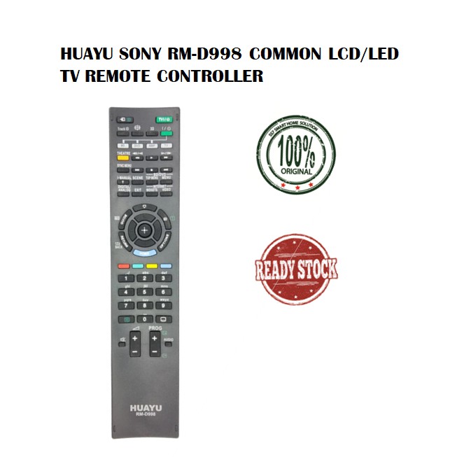 HUAYU SONY RM-D998 COMMON LCD/LED TV REMOTE CONTROLLER | Shopee Malaysia