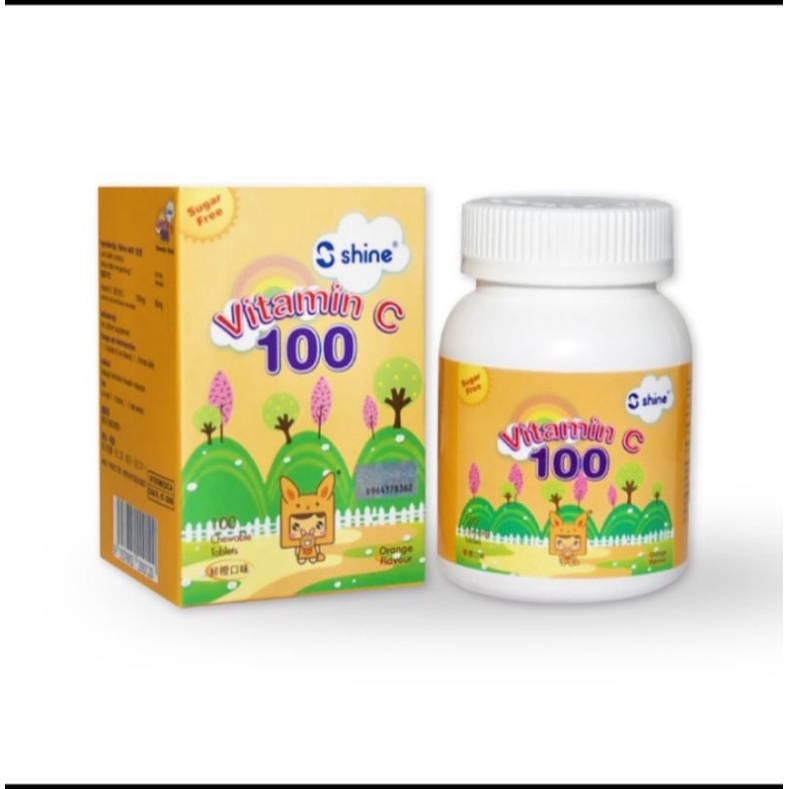 SHINE VITAMIN C 100MG ORANGE (100 TABS) | Shopee Malaysia