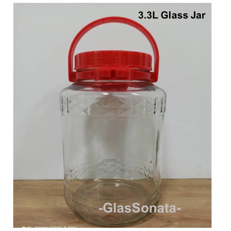 Food Storage Glass Jar I Balang Kaca l 玻璃瓶罐(3.3L) | Shopee Malaysia